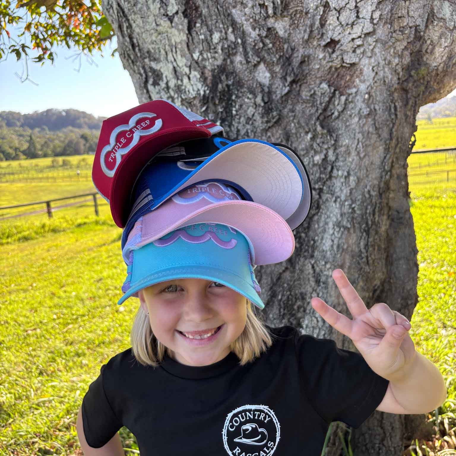 Triple C Beef - Mesh back hats – The Country Rascals